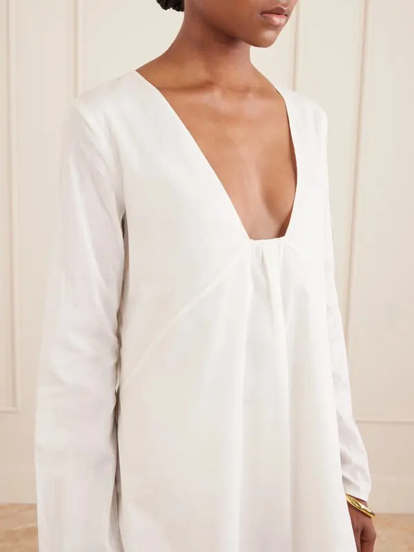 Staud Vivi Paneled Cotton Dress
