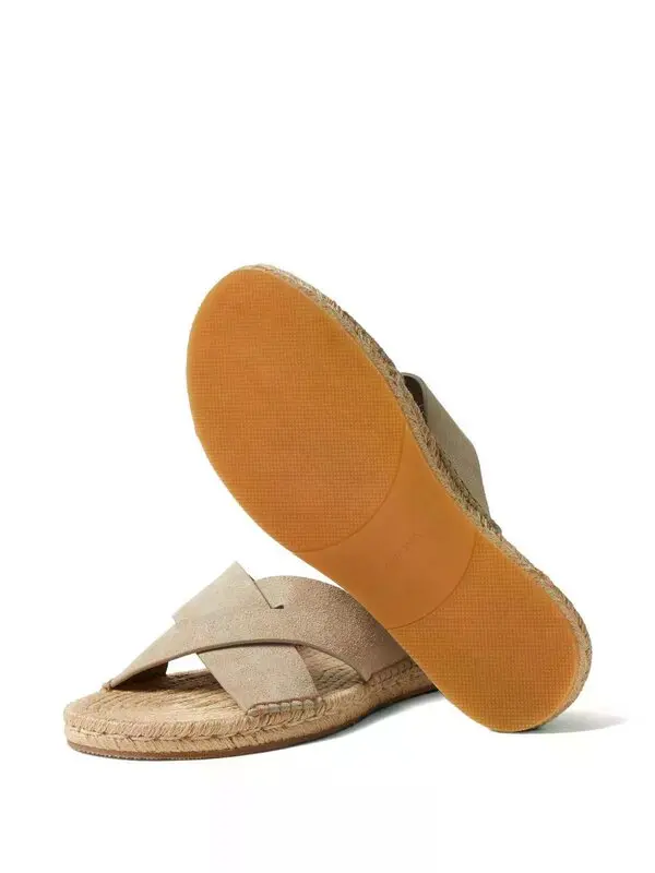 Zegna Crossover Strap Sandals