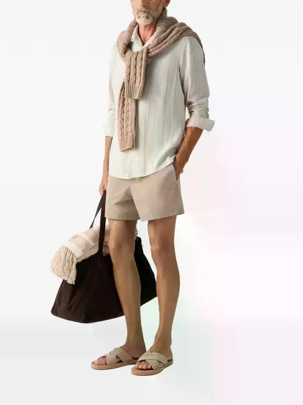 Zegna Striped Silk Shirt