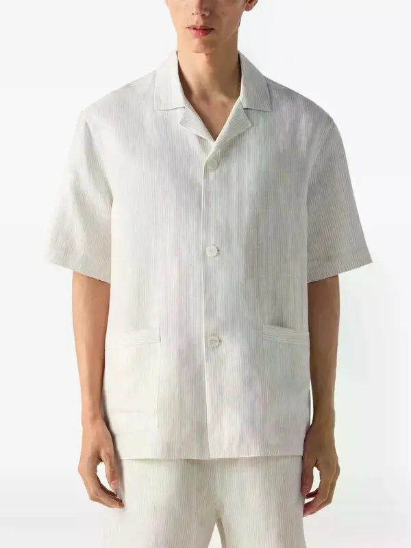 Zegna Oasi Lino Pajamas - Neutrals