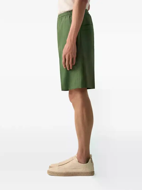 Zegna Oasi Lino Elasticated Shorts