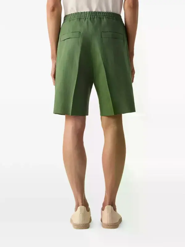 Zegna Oasi Lino Elasticated Shorts