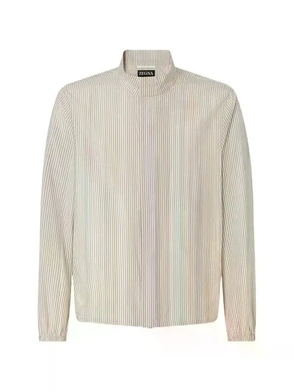 Zegna Striped Silk Jacket