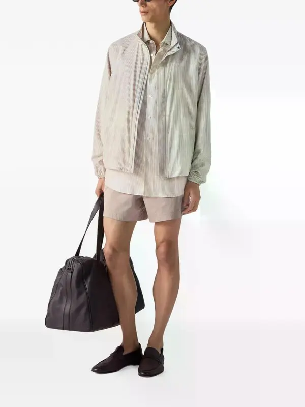 Zegna Striped Silk Jacket
