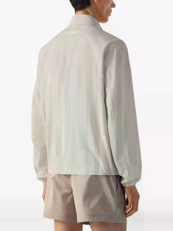 Zegna Striped Silk Jacket