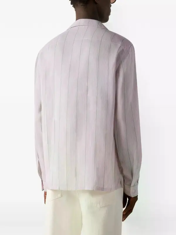 Zegna Vertical-stripe Silk Shirt