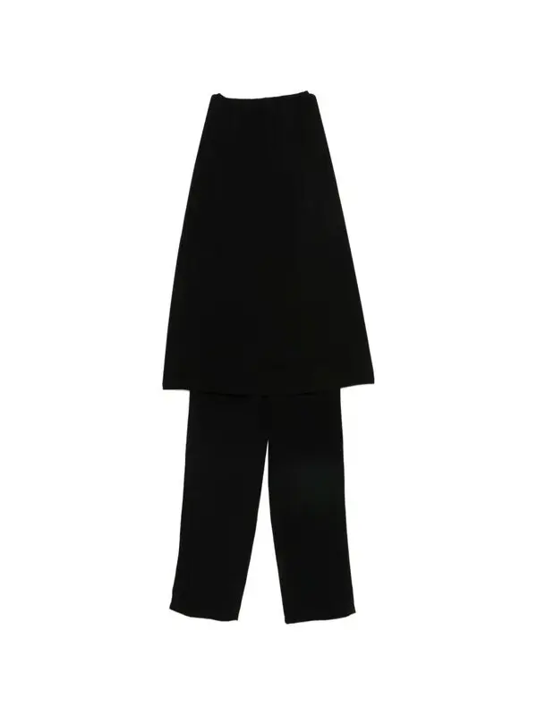 VESTIAIRE D'UN OISEAU LIBRE Monolith Strapless Trousers Set - Black