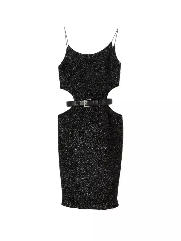 VESTIAIRE D'UN OISEAU LIBRE Starlight Cut-out Midi Dress - Black