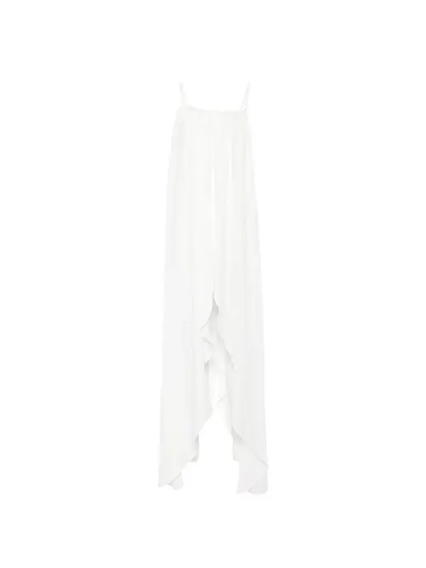 VESTIAIRE D'UN OISEAU LIBRE Open Back Draped Maxi Dress - White