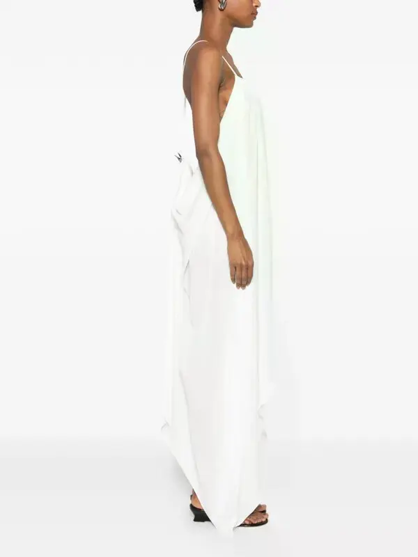 VESTIAIRE D'UN OISEAU LIBRE Open Back Draped Maxi Dress
