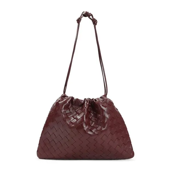 Bottega Veneta Barolo Calf Leather Pouch - Red