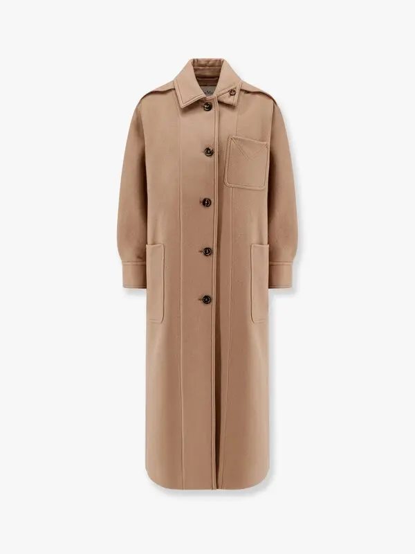 Max Mara Wool And Cashmere Single-breasted Coat - Multicolor