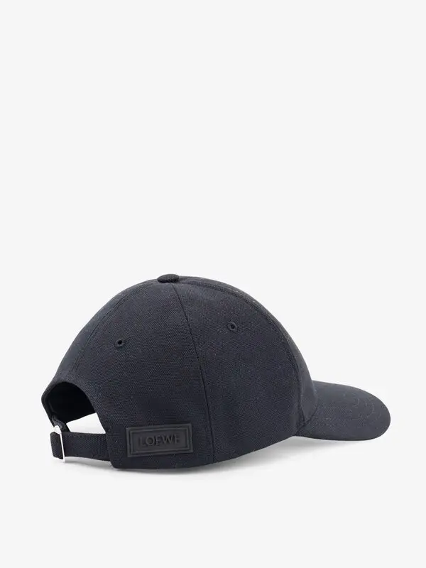 Loewe Cotton Cap With Anagram Logo - Black