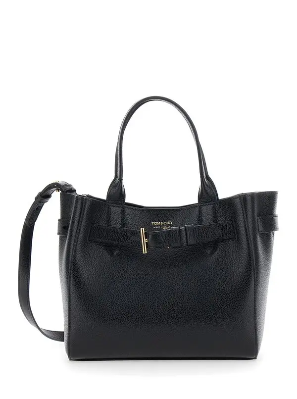TOM FORD Audrey Piccola Handbag In Grained Leather - Multicolor