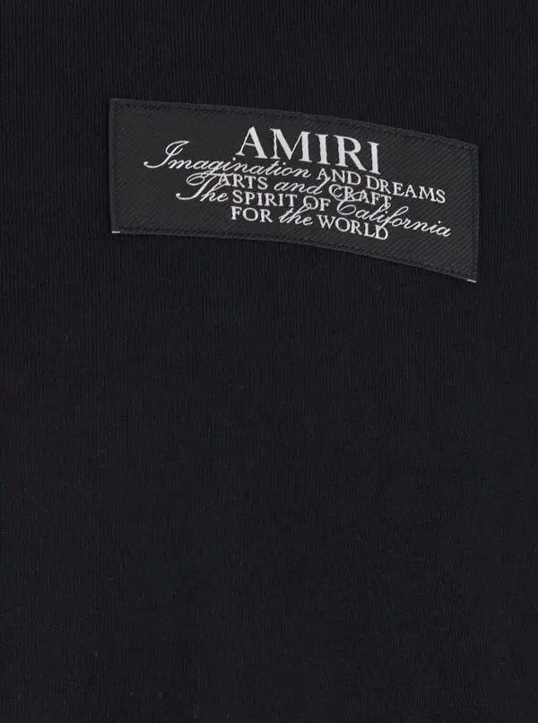 Amiri T-shirt With Spirit Print On The Front In Cotton - Black