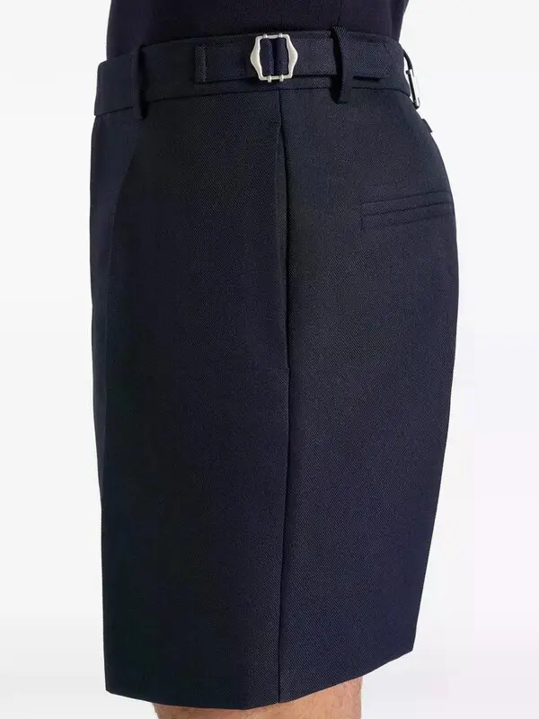 Manière De Voir Marin Pleated Twill Shorts
