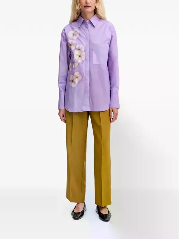 MORGAN Button Detail Pleated Trousers