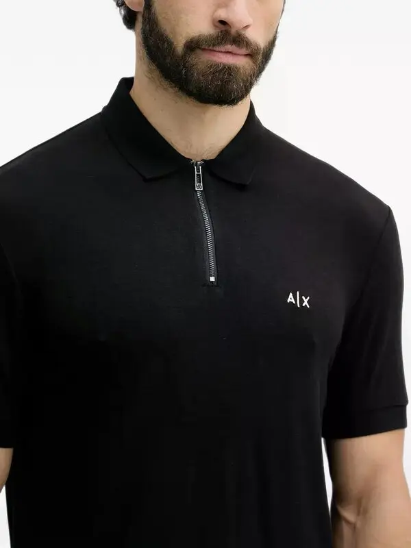 Armani Exchange Zip-fastening Logo Polo Shirt