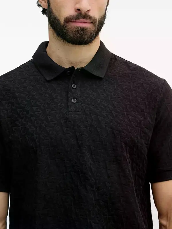Armani Exchange Logo-jacquard Polo Shirt
