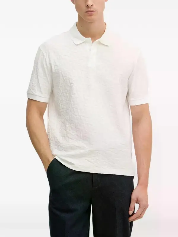 Armani Exchange Logo-patterned Polo Shirt