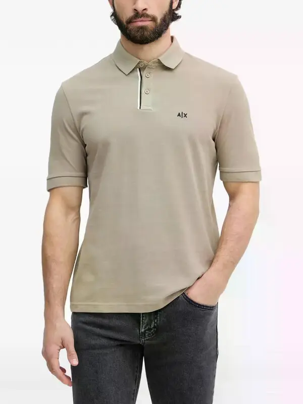 Armani Exchange Logo-embroidered Polo Shirt