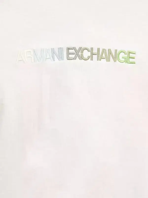 Armani Exchange Logo-embroidered T-shirt
