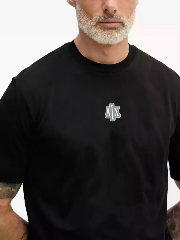 Armani Exchange Logo-patch Graphic-print T-shirt