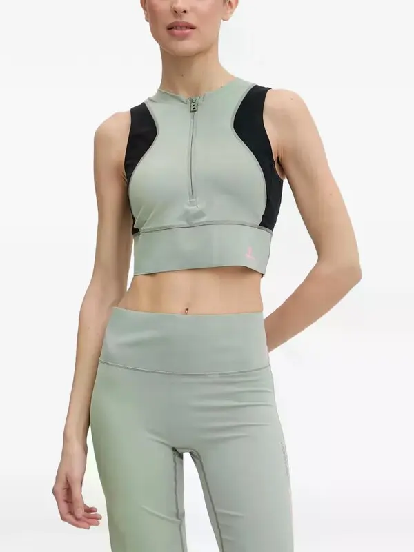 Bogner Caia Logo-print Zip-up Top - Green