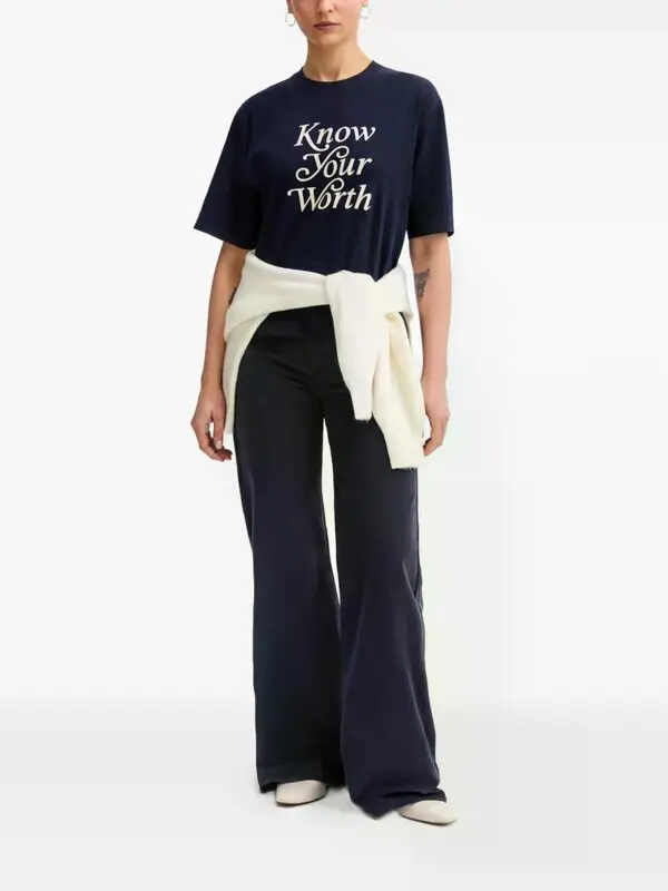 BENETTON Corduroy Wide-leg Trousers