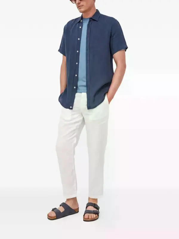 BENETTON Buttoned Short-sleeve Shirt