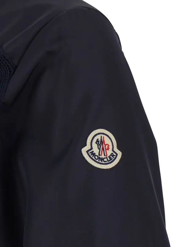 Moncler High Collar Zip Cardigan