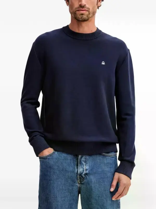 BENETTON Embroidered Logo Sweatshirt