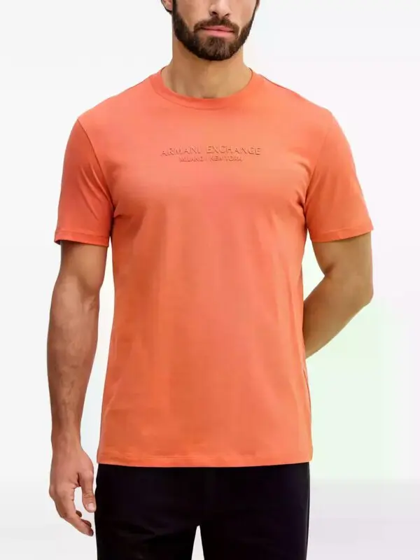 Armani Exchange Logo-embossed T-shirt