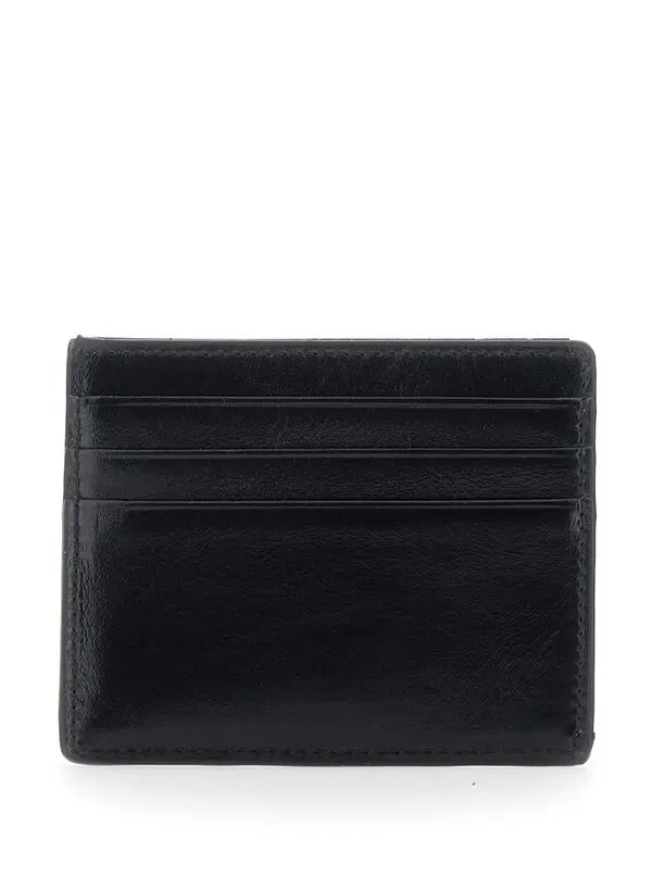 Versace Flat Card Case Calf Leather