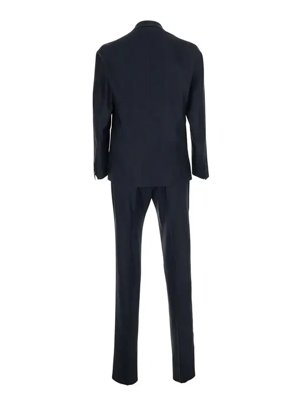 Tagliatore Montecarlo Blue Tech Fabric Suit - Multicolor