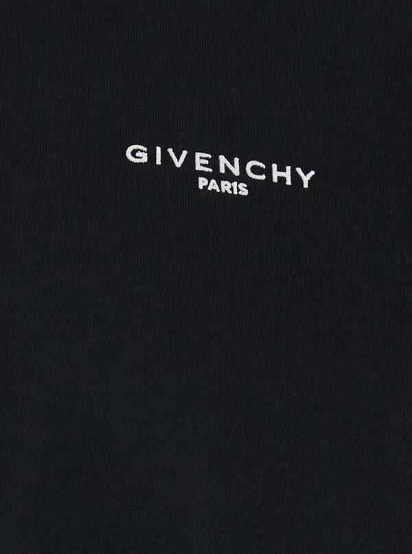Givenchy T-shirt With Logo On The Front In Cotton - Black