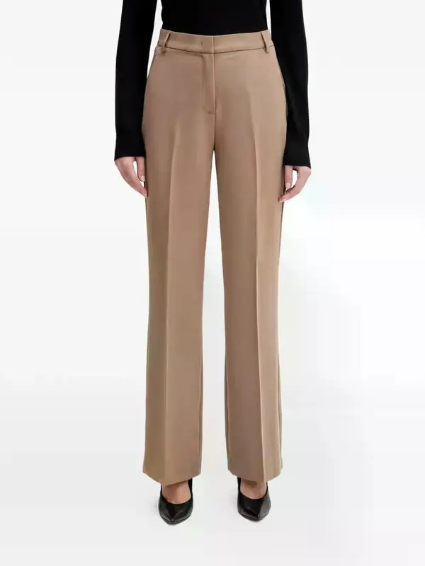Sisley Straight Leg Trousers - Brown
