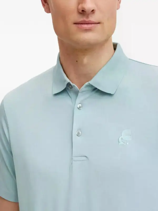 Karl Lagerfeld Short-sleeve Logo Polo Shirt