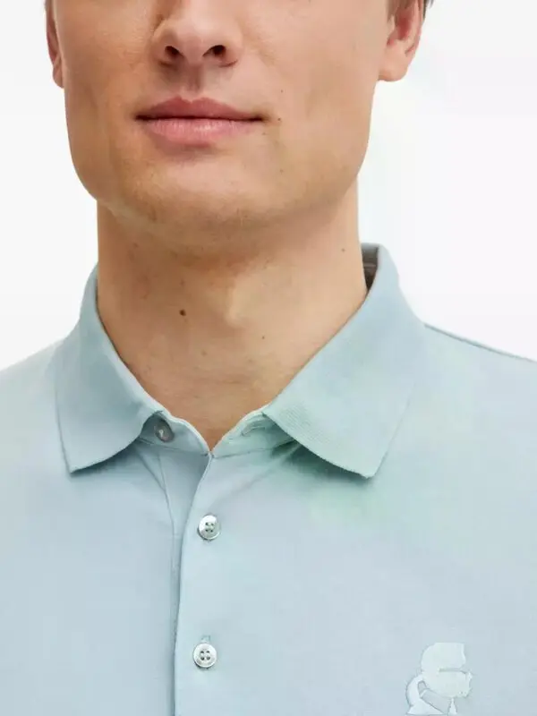 Karl Lagerfeld Short-sleeve Logo Polo Shirt