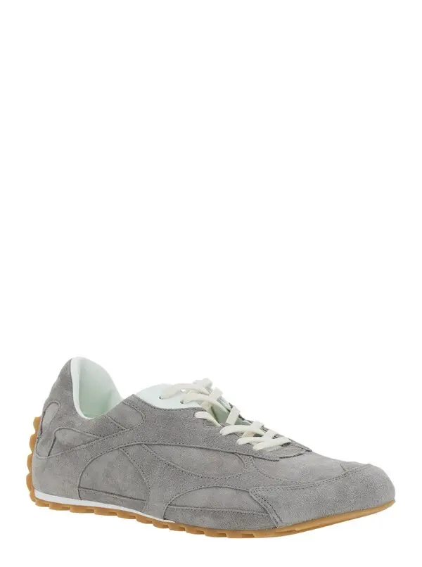Bottega Veneta Orbit Flash Suede Low Top Sneakers - Multicolor