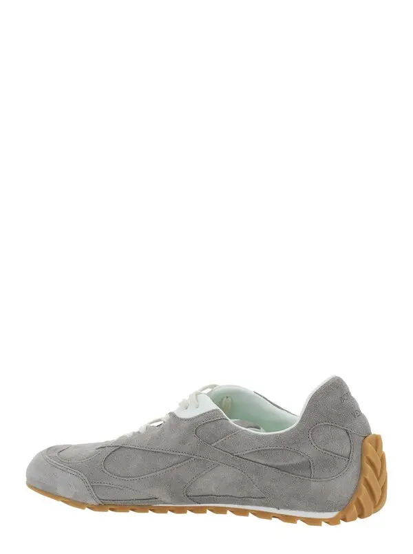Bottega Veneta Orbit Flash Suede Low Top Sneakers - Multicolor