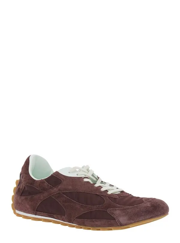 Bottega Veneta Orbit Flash Suede Low Top Sneakers - Multicolor