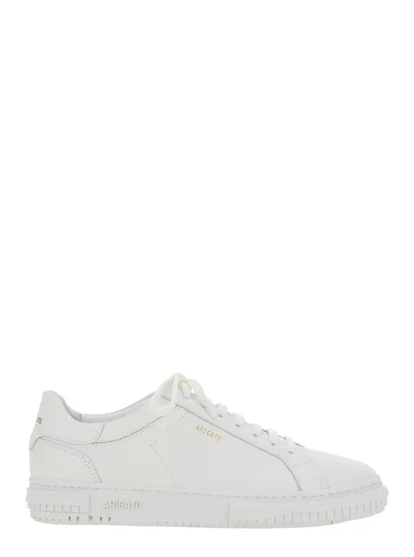Axel Arigato Sneaker 'atlas' Low Top With Logo Lettering On The Back In White Leather - Multicolor