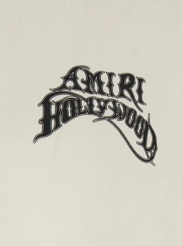 Amiri T-shirt With Printed Logo On The Front And Back In Cotton For