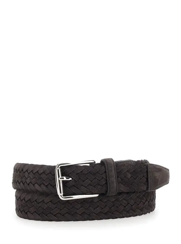 TOD'S Suede Belt With Buckle And Metal Details - Multicolor