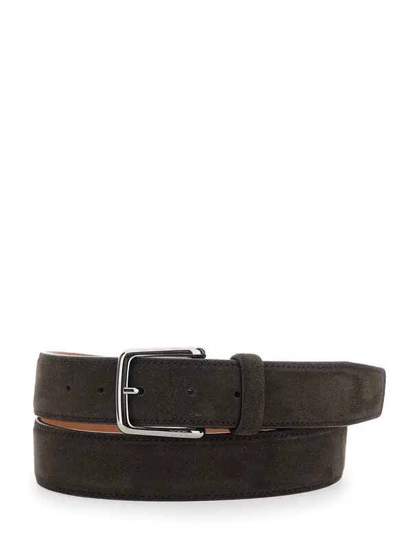 TOD'S Suede Belt With Elegant Details - Multicolor