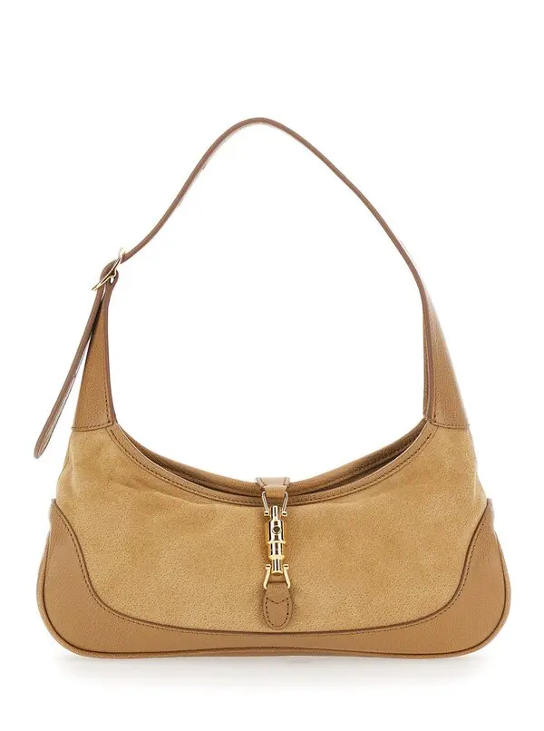 Gucci Jackie 1961 Suede Bag - Cream