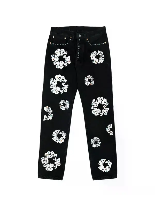 DENIM TEARS X Levi's 501 Rhinestone Wreath Jeans