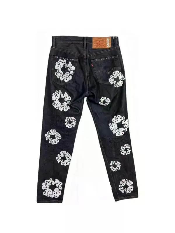 DENIM TEARS X Levi's 501 Rhinestone Wreath Jeans