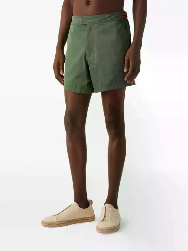 Zegna Swim Shorts With Logo Detail